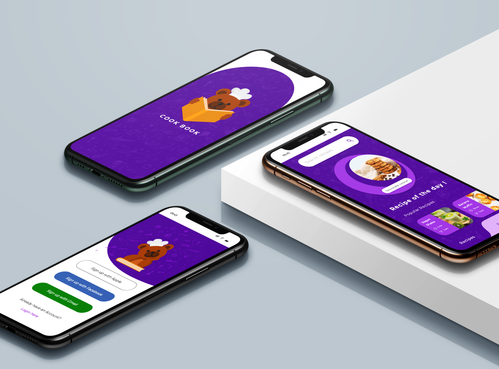 cookbook app - mobile ui design by anooja anil on Dribbble
