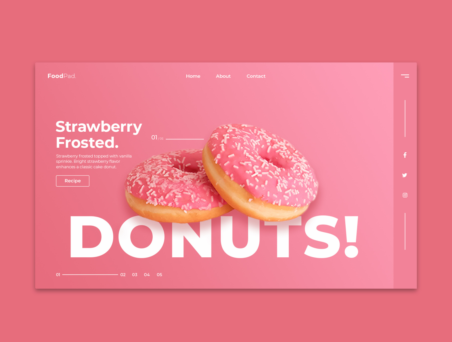 Food Web UI by Sofian Nugraha on Dribbble