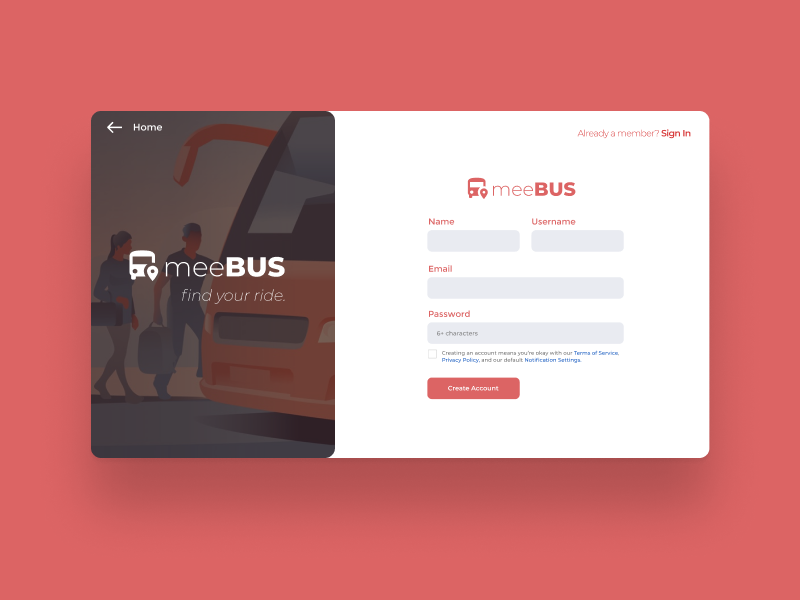 Sign Up Screen Ui | Travel Website by Armando on Dribbble