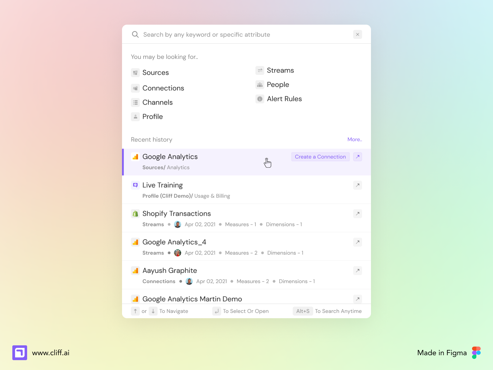 Omnisearch - hover screen by Swati Pal on Dribbble