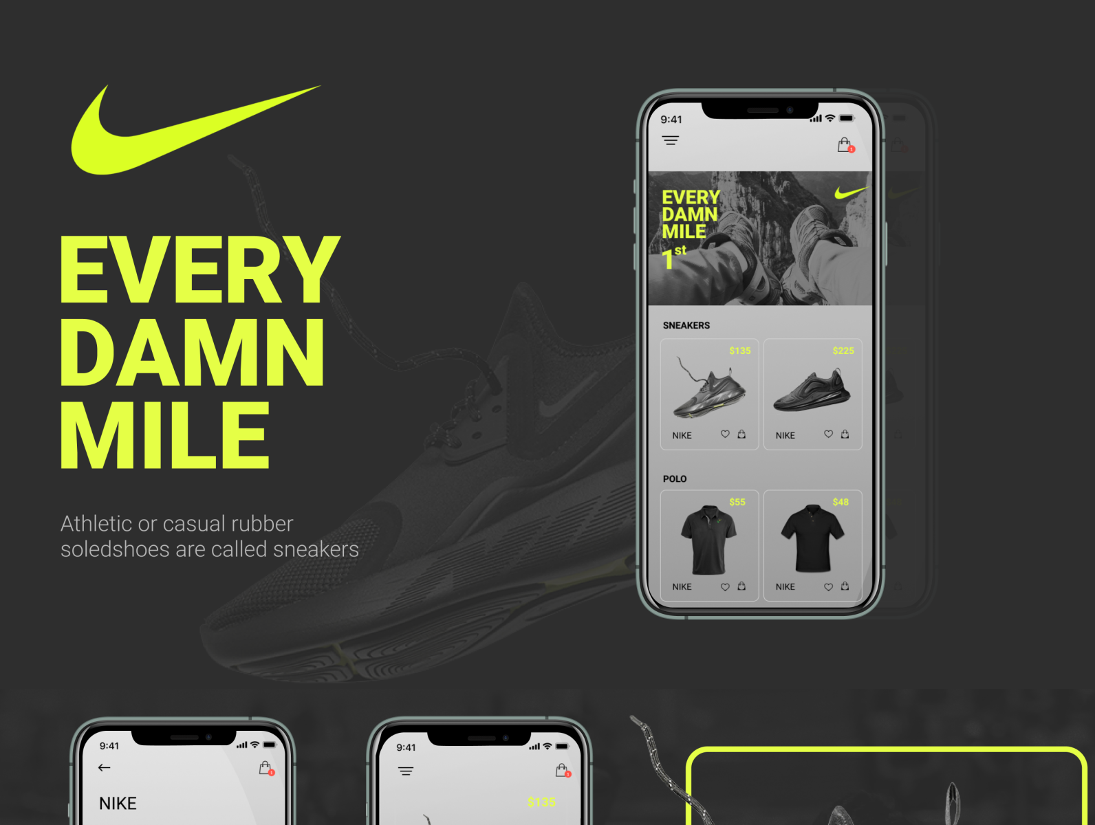 NIKE APP DESIGN by Masufa on Dribbble