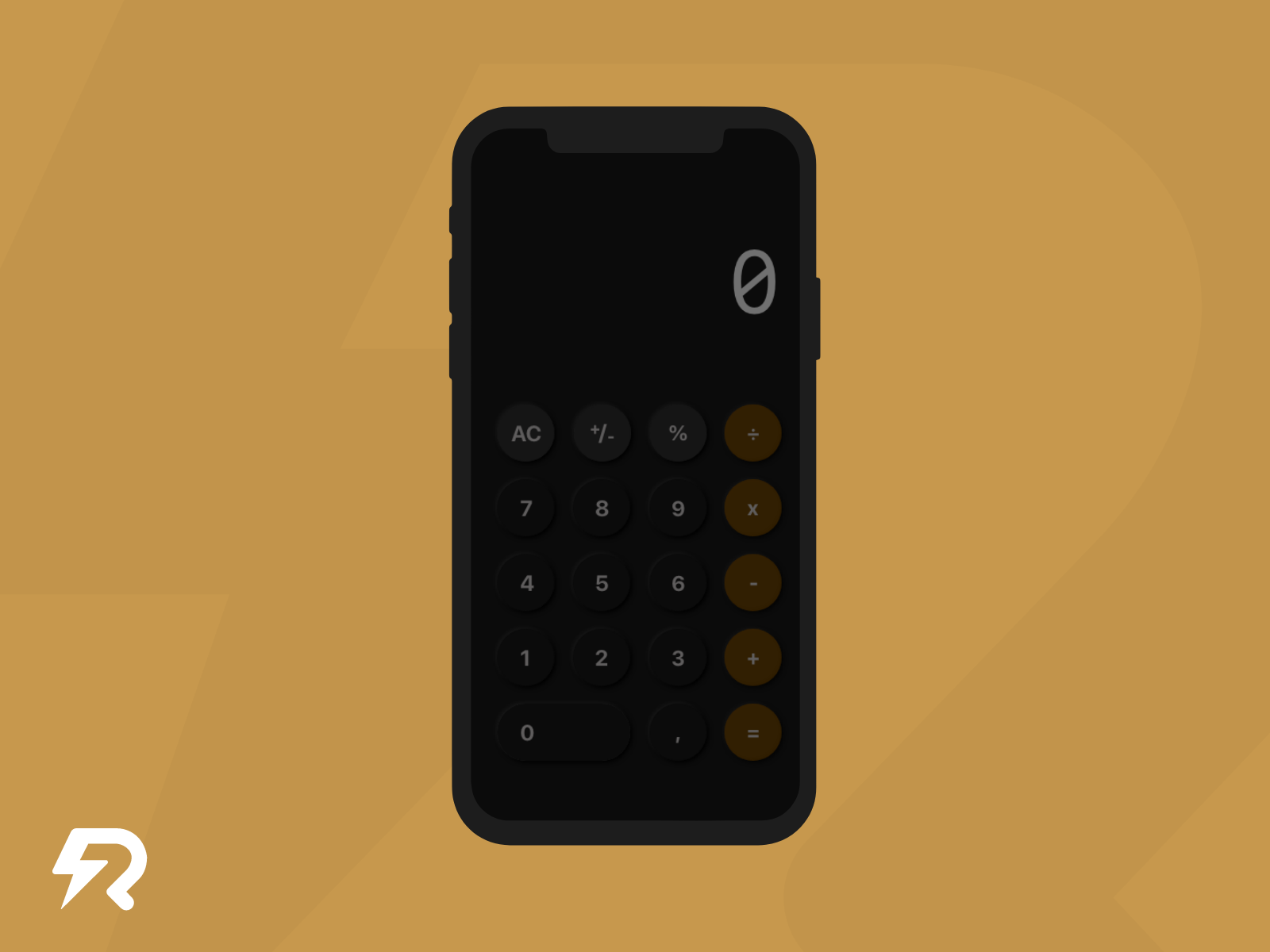 Daily UI, Day 4 • Calculator by Robin on Dribbble