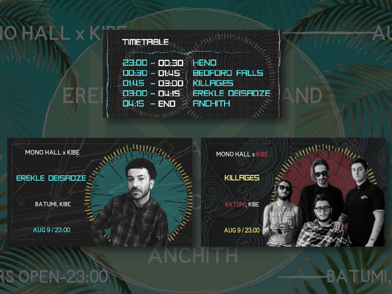 posters for MONO HALL by Nina Iremashvili on Dribbble