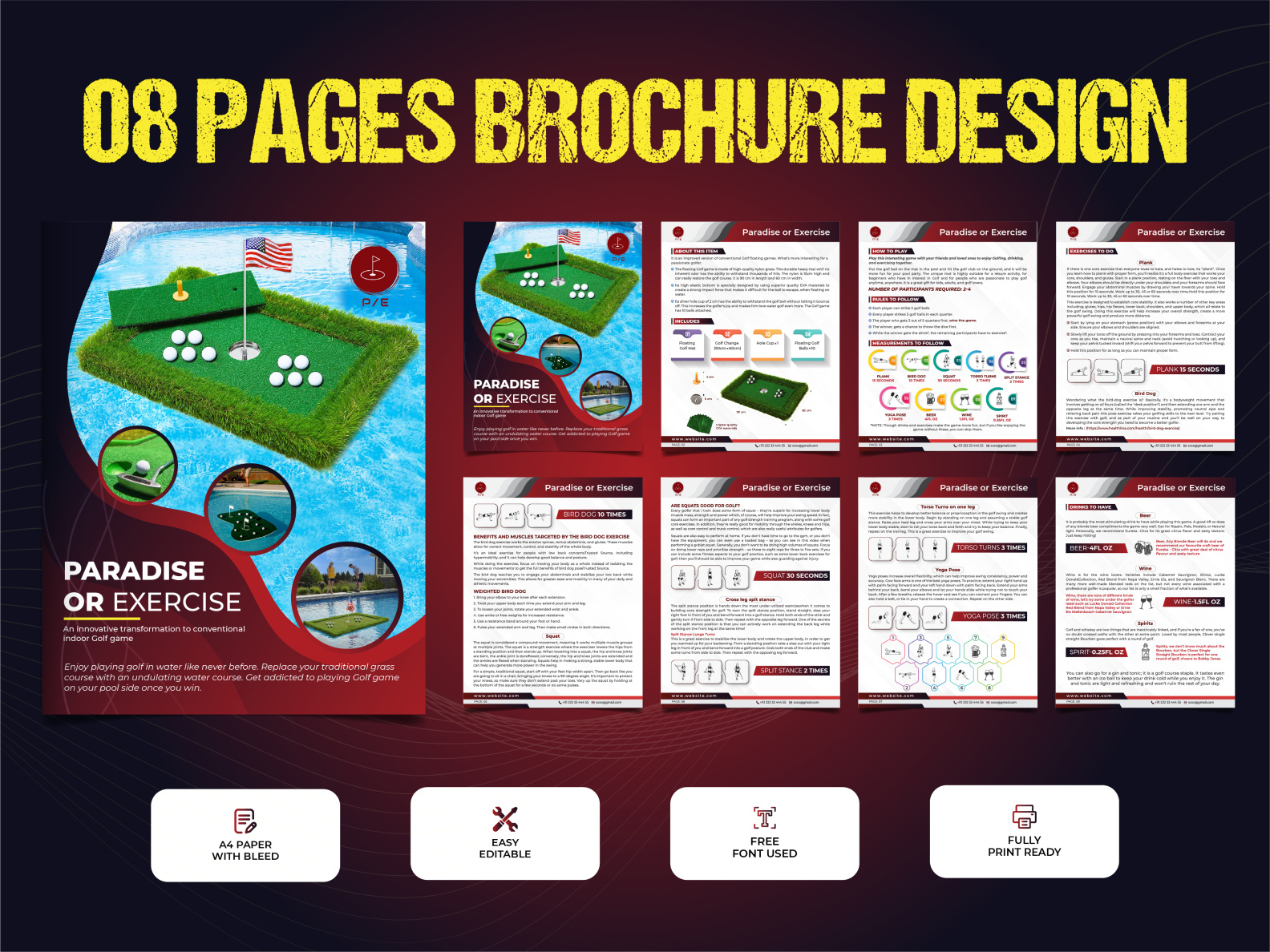 8 pages brochure design by Sri shishir chandra das on Dribbble