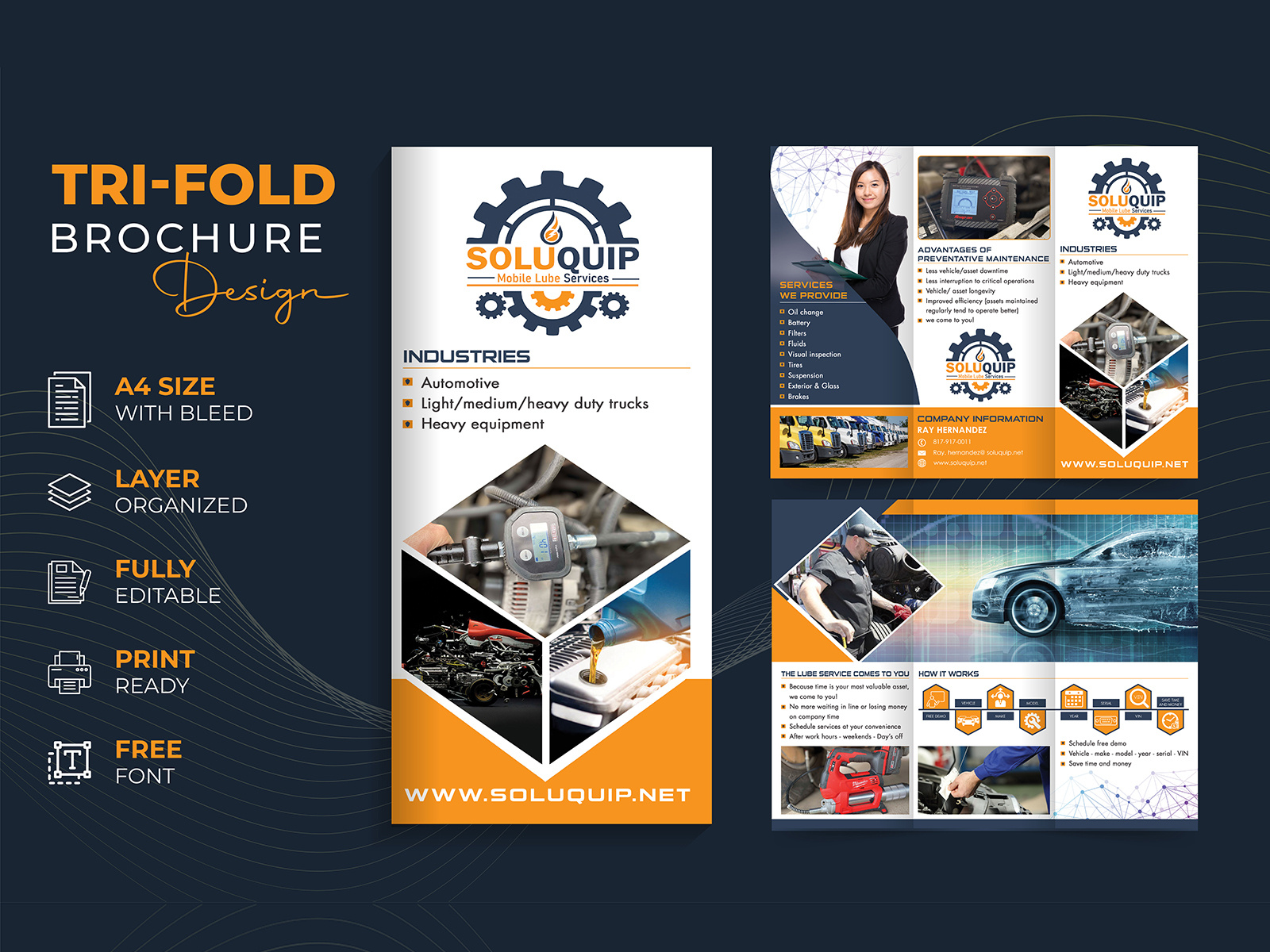 Modern Tri-fold brochure design by Sri shishir chandra das on Dribbble