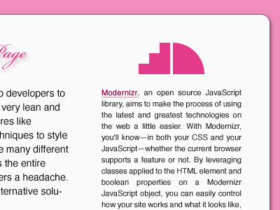 Modernizr sample page by Faruk Ateş on Dribbble