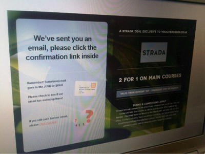 Confirmation Screenshot by Daniel Vernon on Dribbble