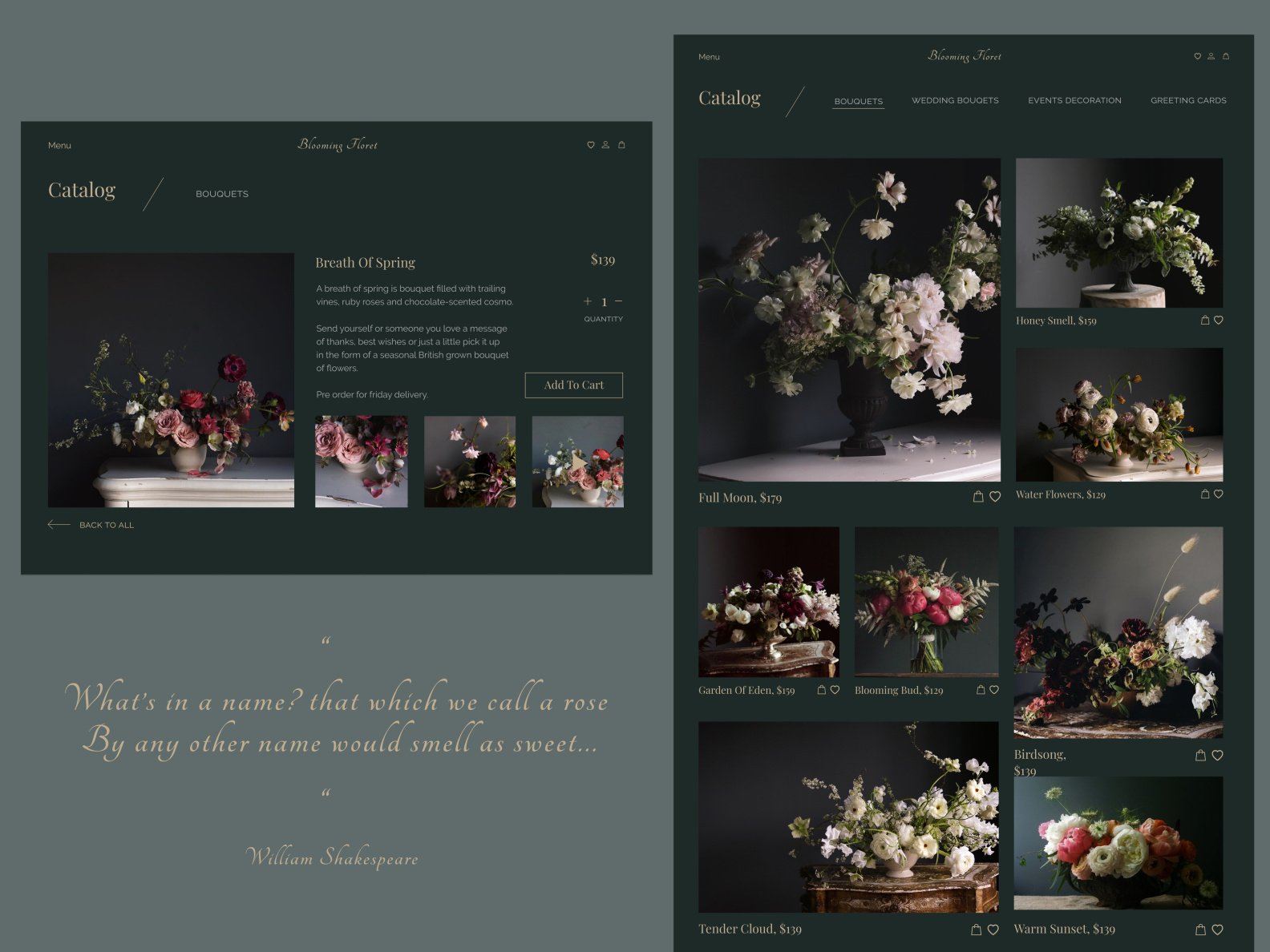 Flower boutique 🥀 by Viktoriya on Dribbble