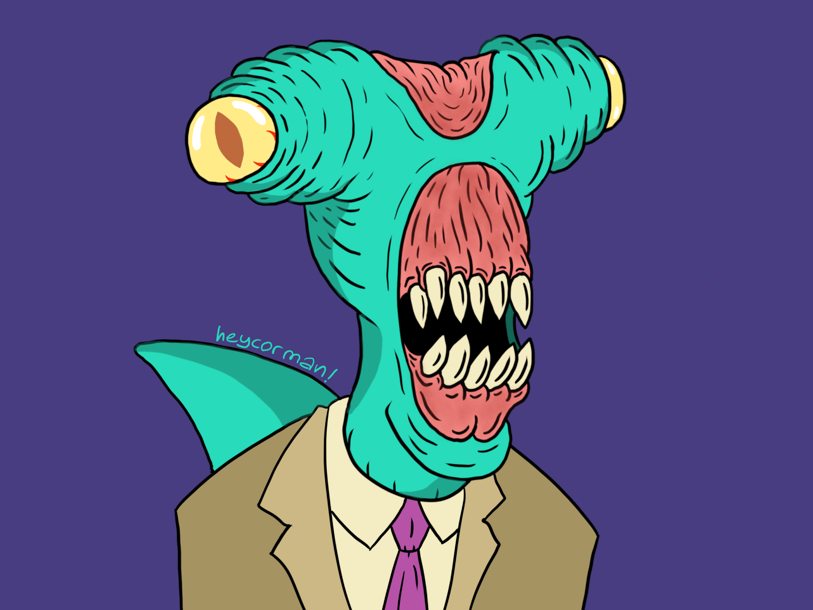 Shark Person by Can Orman on Dribbble