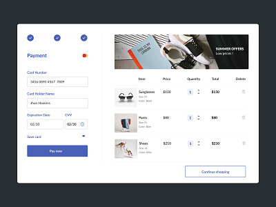 Pay interface by Andres Aristizabal on Dribbble