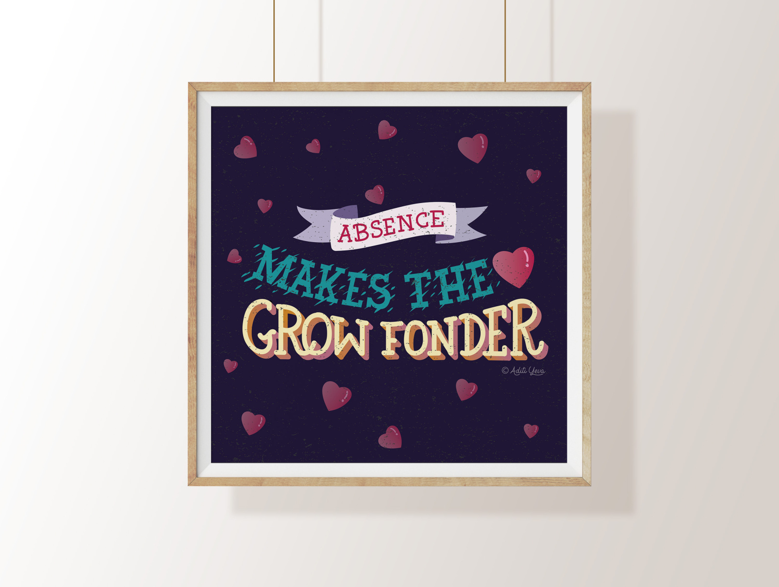 absence makes heart grow fonder by AditiYeva on Dribbble