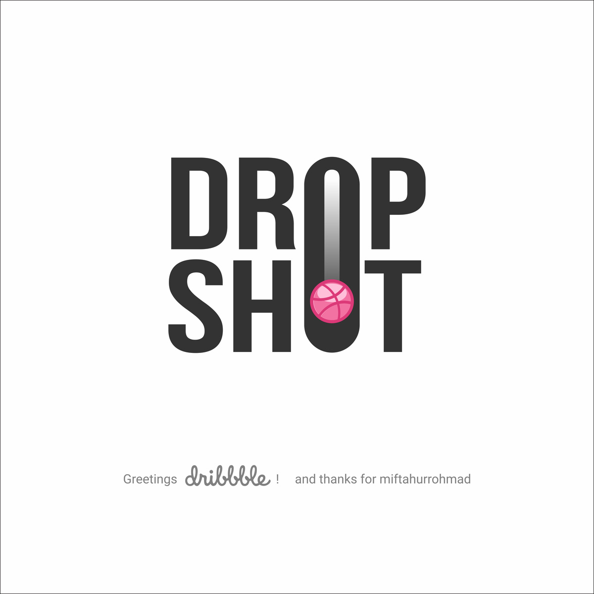 Drop Shot Logo by Danwil on Dribbble