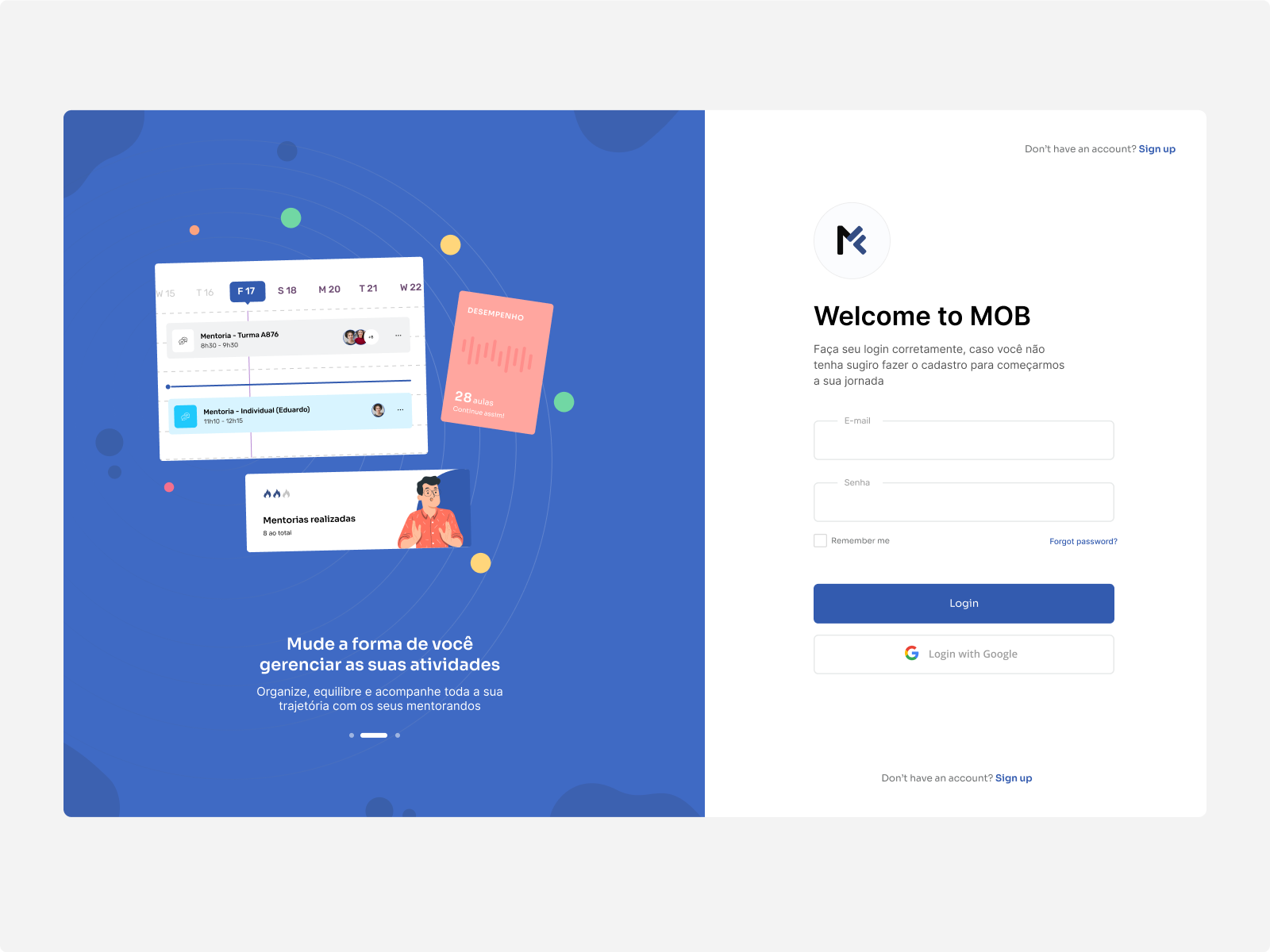 UI Login by André Luis on Dribbble