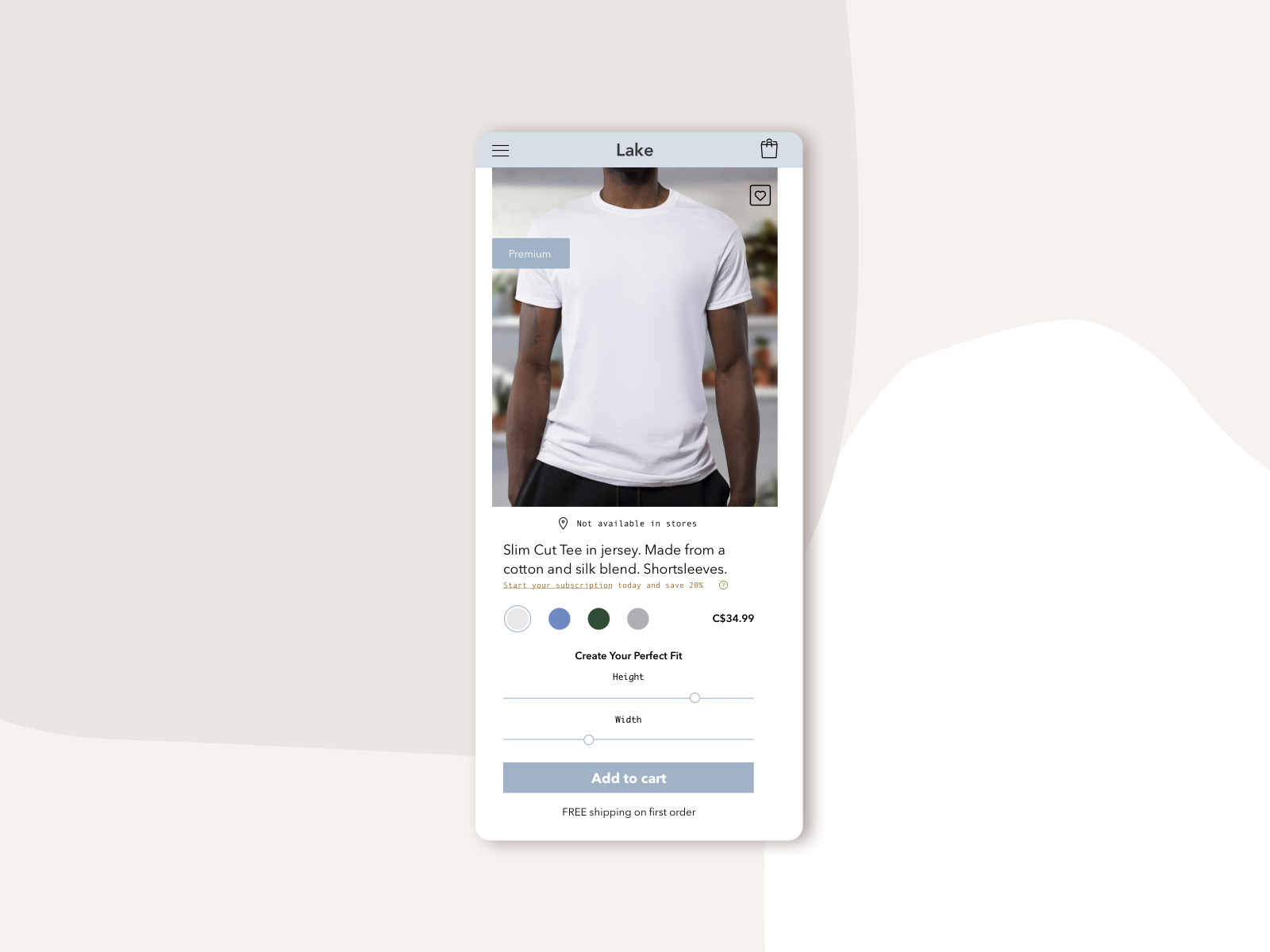Settings Page - Clothing Store by Naomi Malone on Dribbble