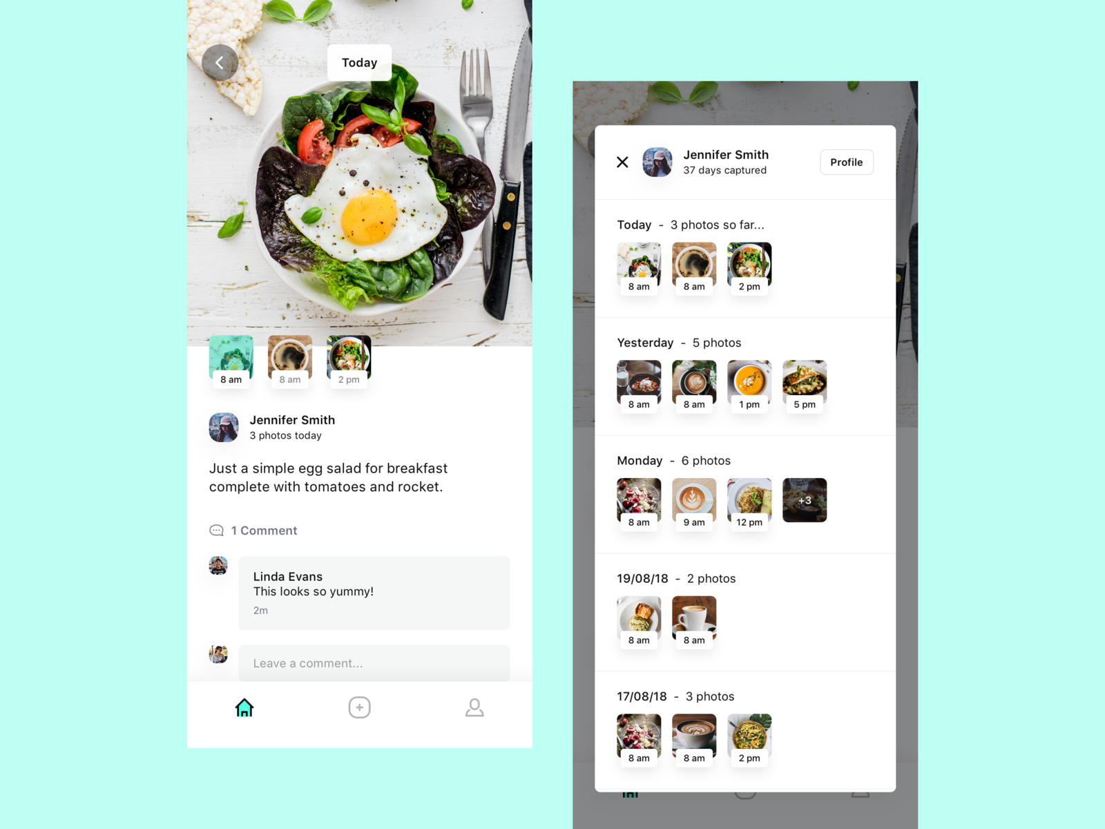 Upkeep - Food Diary App by Cai Cardenas on Dribbble