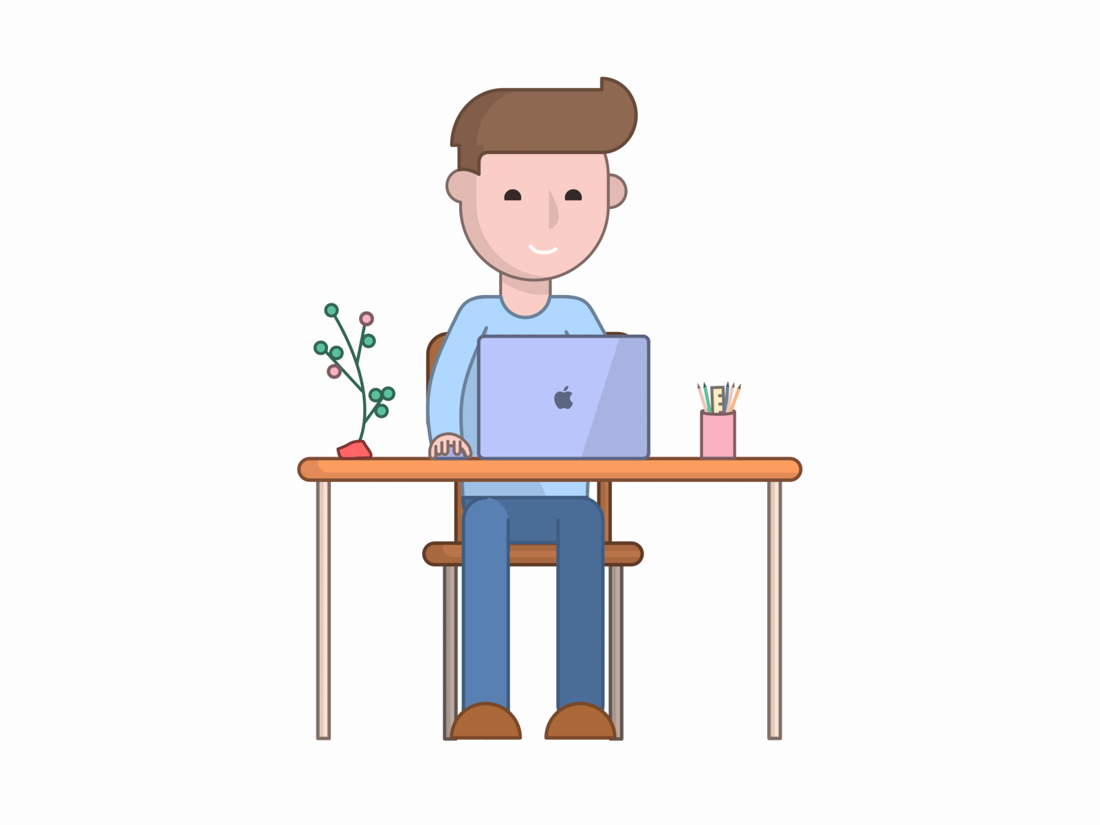 School Assets - Laptop by Alex Mitov on Dribbble