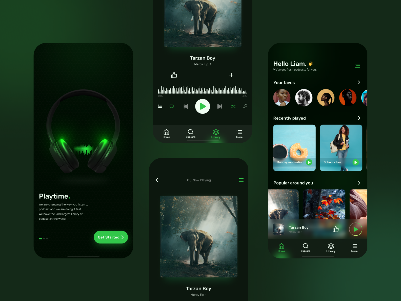 Music UI by Dami Quadri on Dribbble