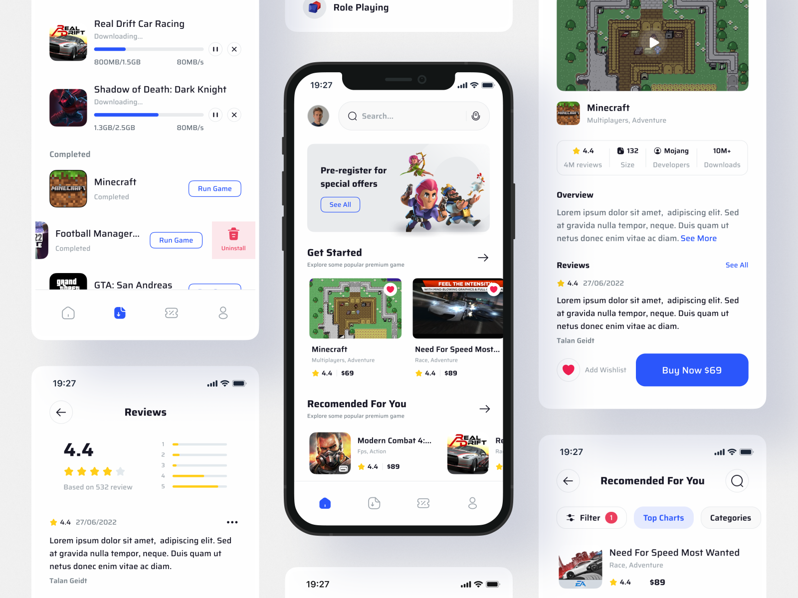 MasterGame - Game Store App UI Kit by Arip for Enver Studio on Dribbble
