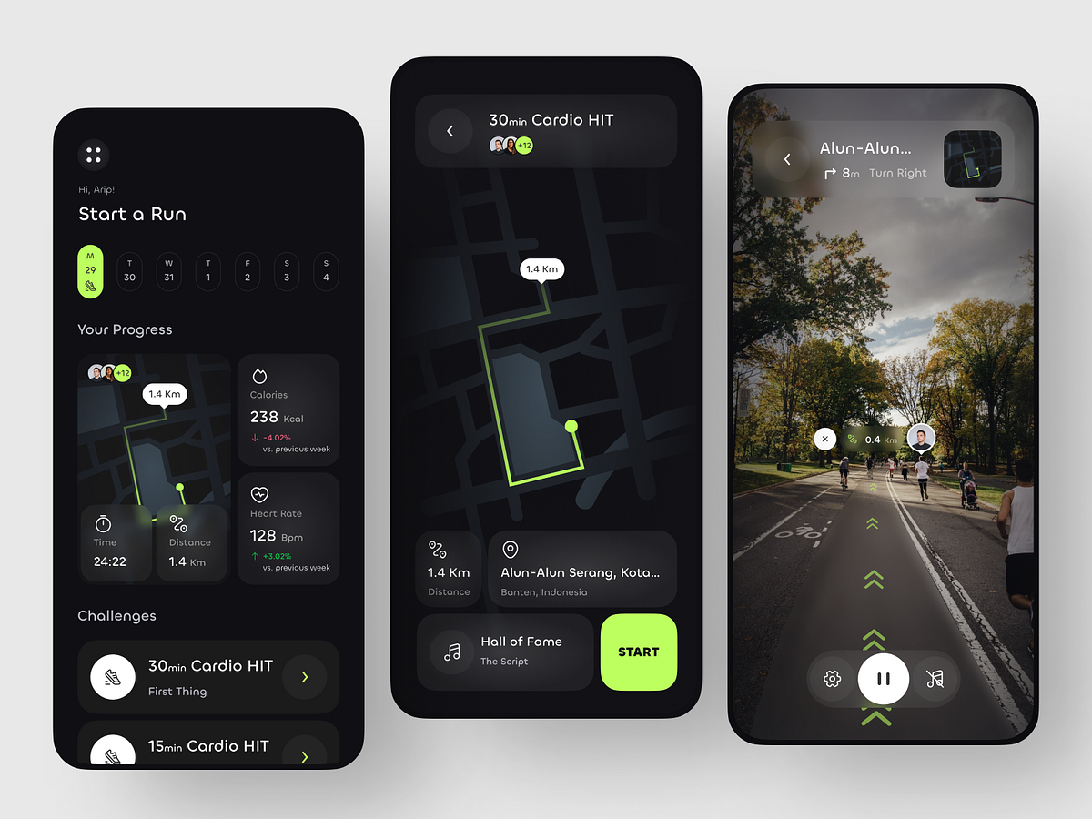 Activity Tracking - Running Apps by Arip for Enver Studio on Dribbble