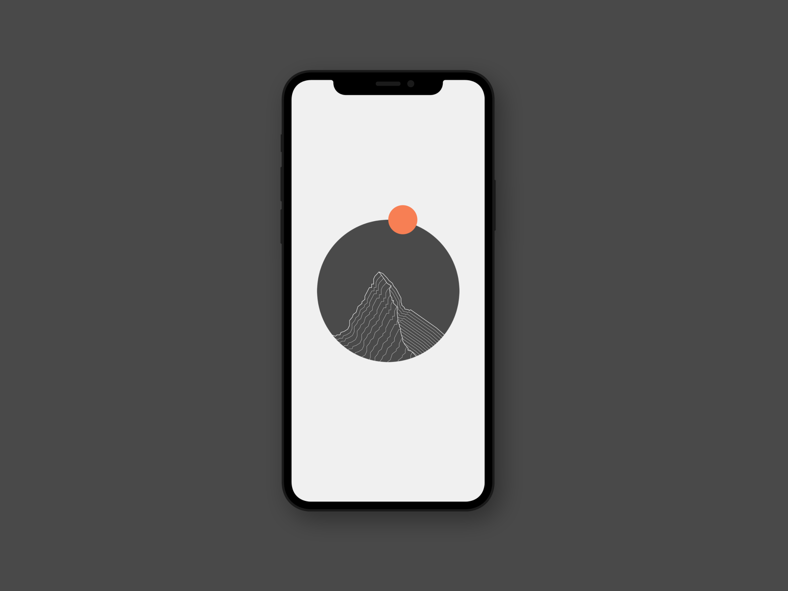Minimal Wallpaper "Cervino" by Beatrice Nuti on Dribbble