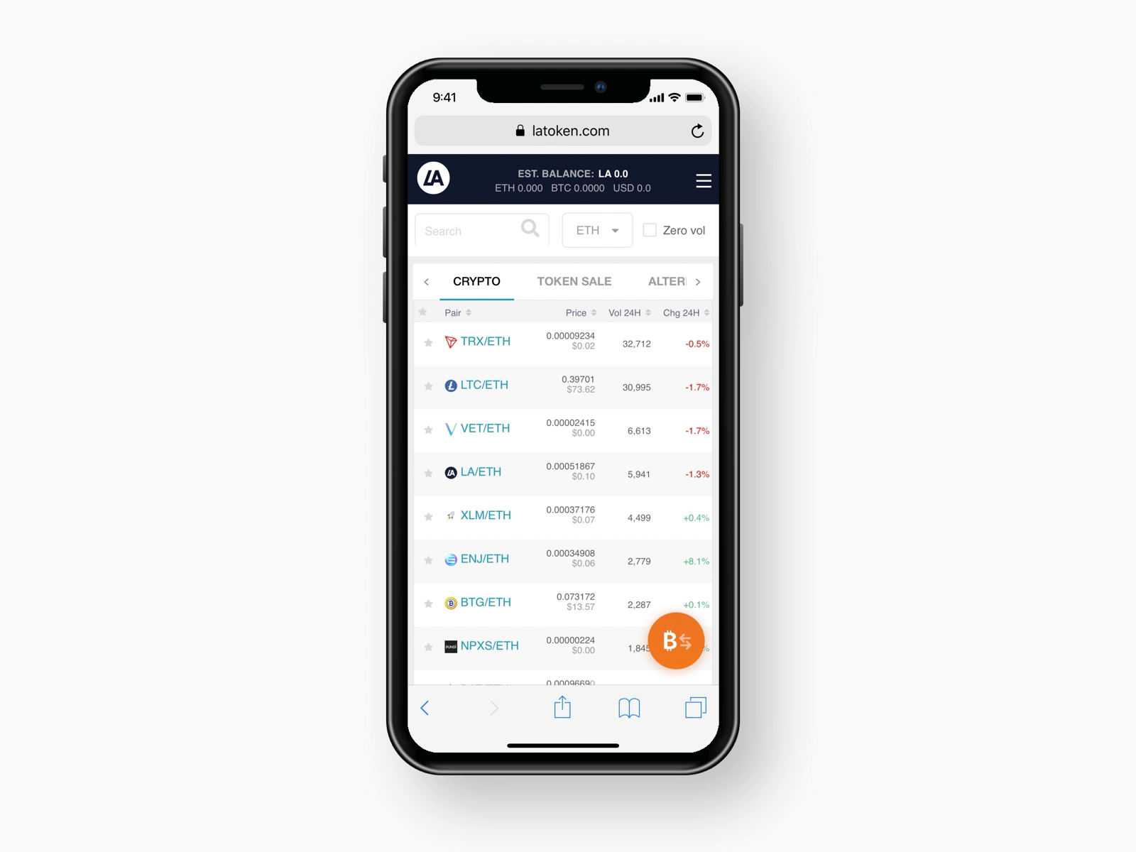 Widget to replenish the balance of LATOKEN by Oleg Pirogov 🍰 on Dribbble