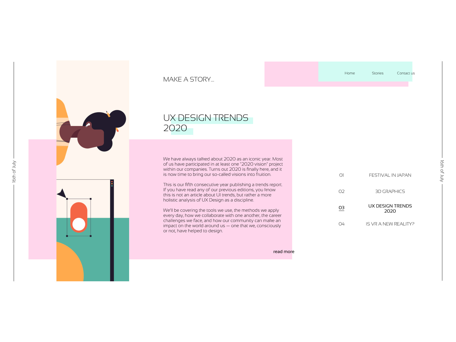 dialy ui 035 [ blog post ] by niala on Dribbble