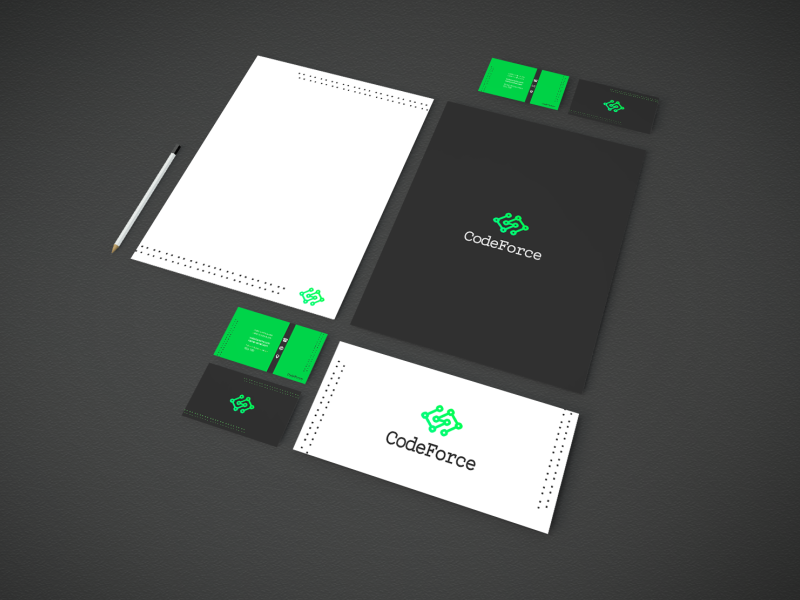 CodeForce - Branding by Emilija Ristevska on Dribbble