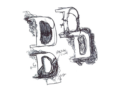 "D" drop cap (sketch) by Sabella Flagg on Dribbble