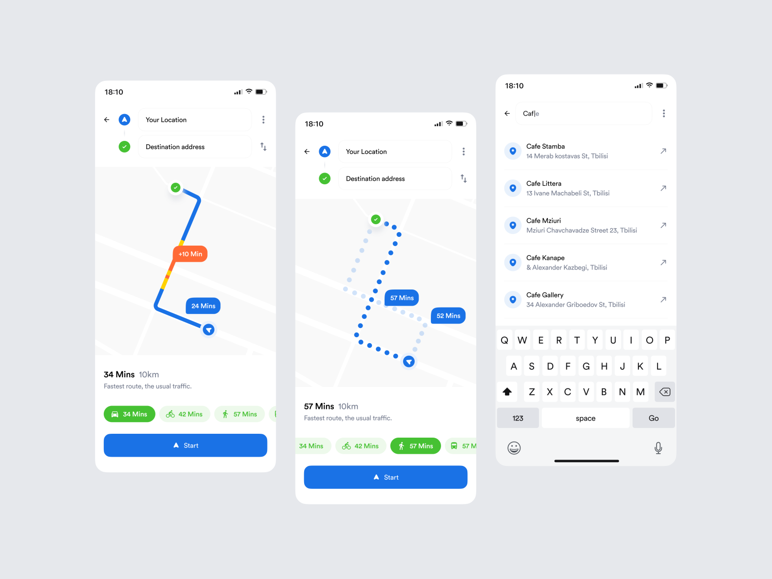Navigator app by Irakli Lolashvili on Dribbble