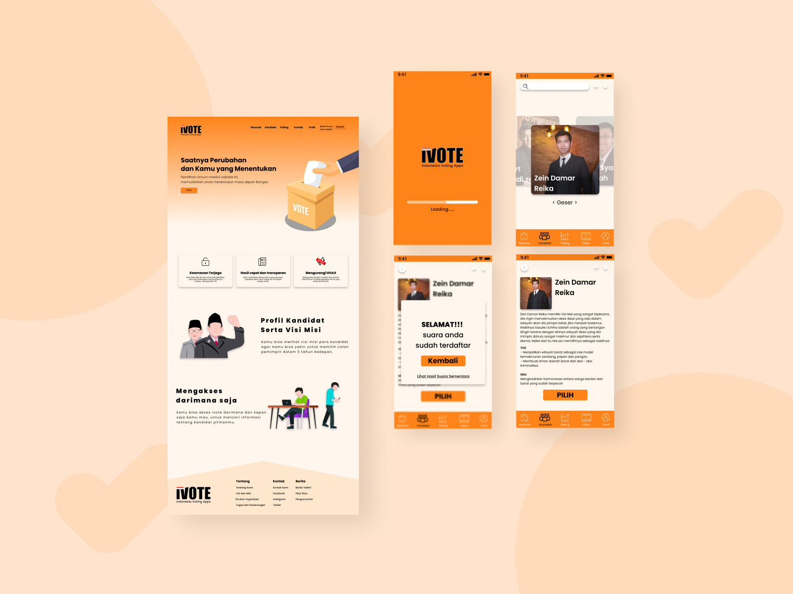 Design Study Case E-voting by Mochamad Rizana on Dribbble