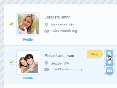 Friends screen UI rebound by Ricardo Salazar on Dribbble