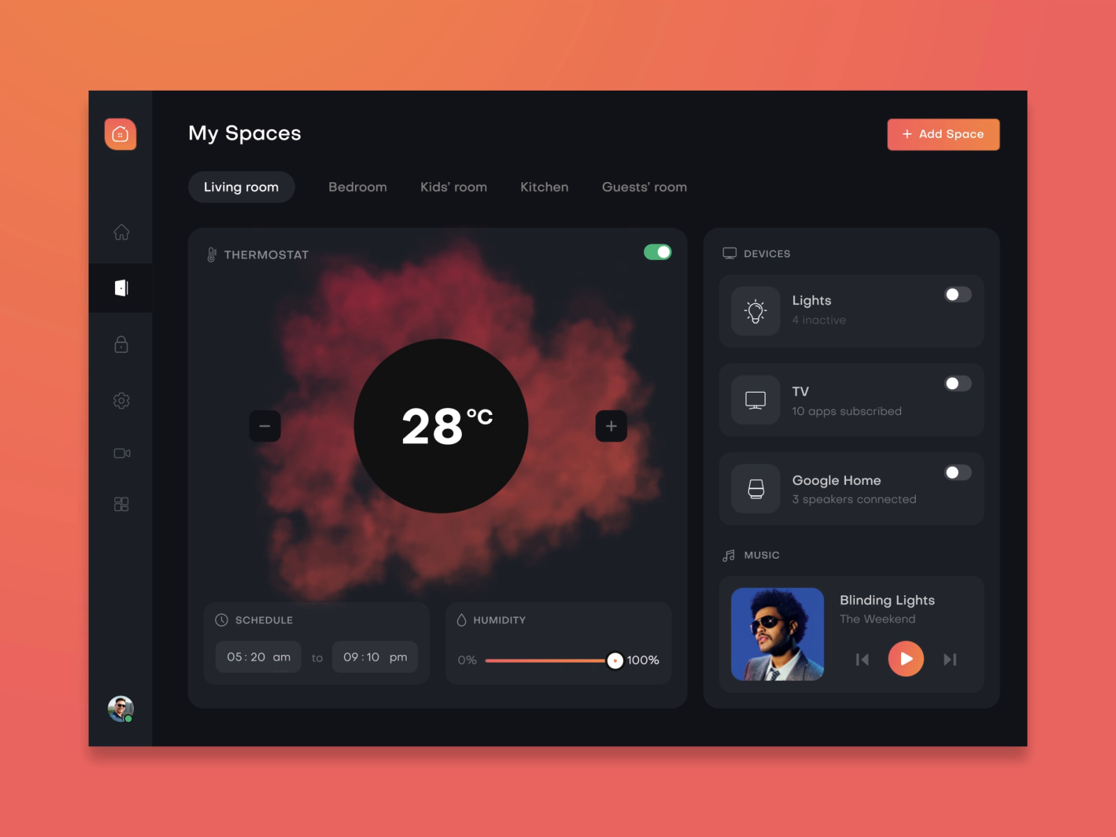 Home Automation Dashboard by Pineapple Design on Dribbble Home Automation Dashboard by Pineapple Design on Dribbble