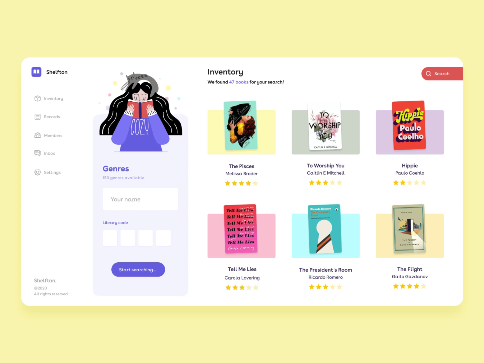 Shelfton Library Management Dashboard - Motion Design by Pineapple ...