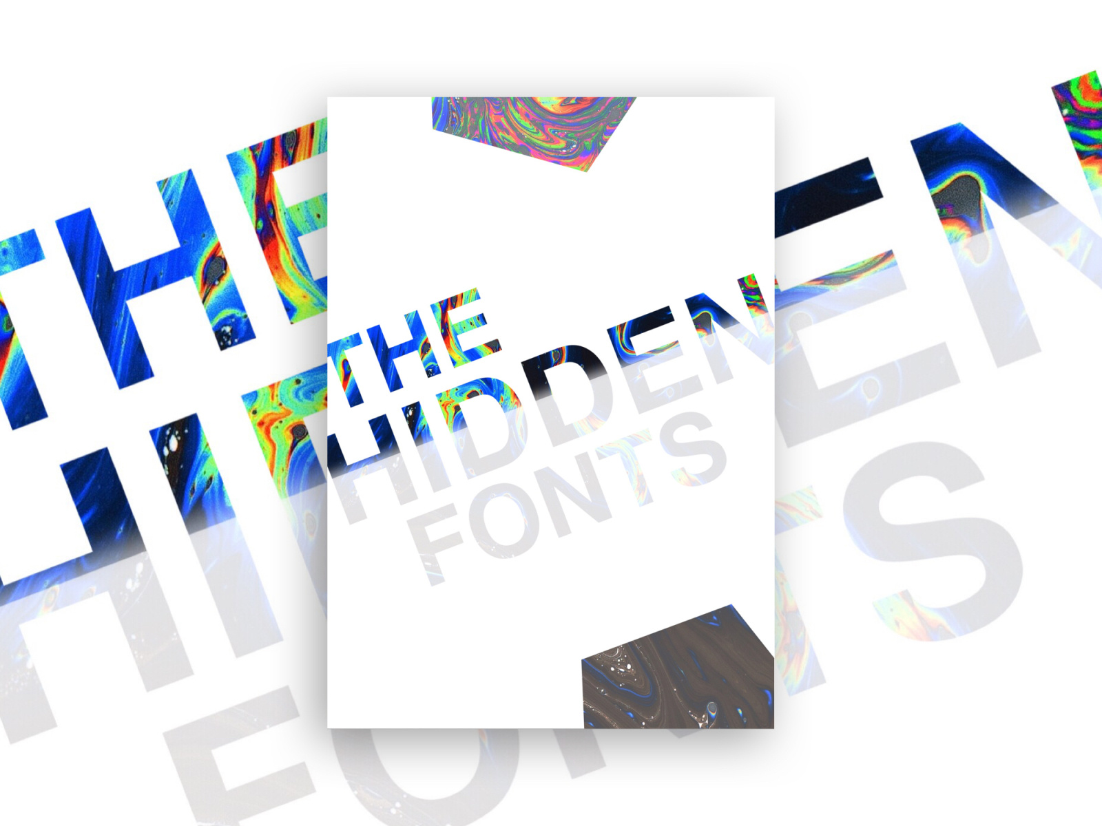 The Hidden Fonts by 9posters on Dribbble