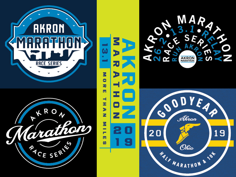 Akron Marathon Race Series by James Kuty on Dribbble