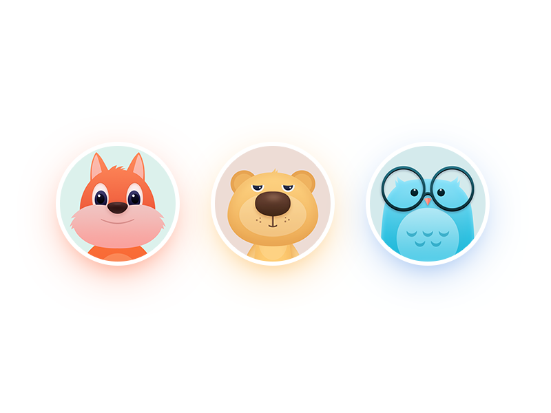 Some Avatars by Wendy Zhan on Dribbble