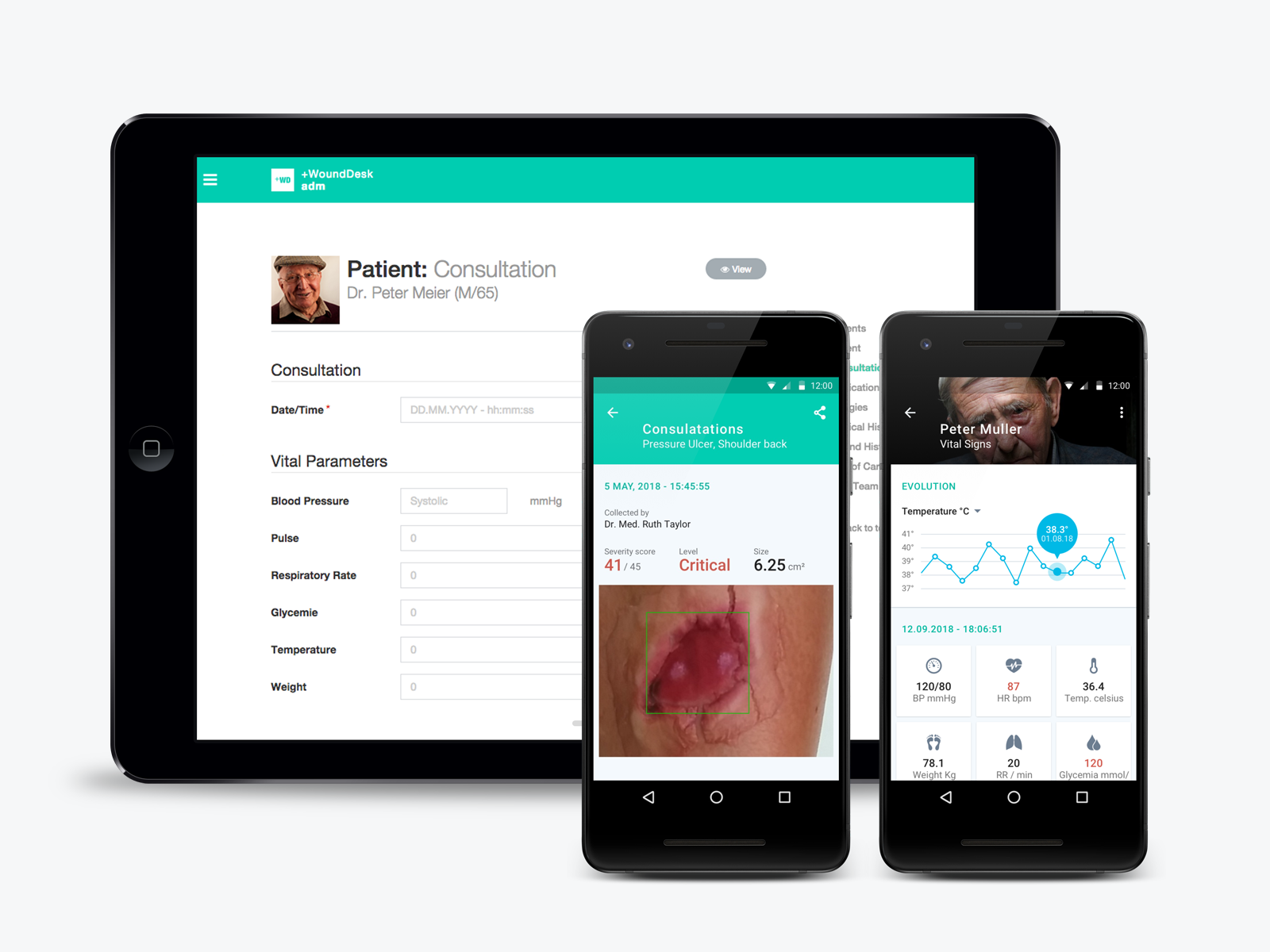 +WoundDesk mHealth Solution by Andreas Lorenz on Dribbble