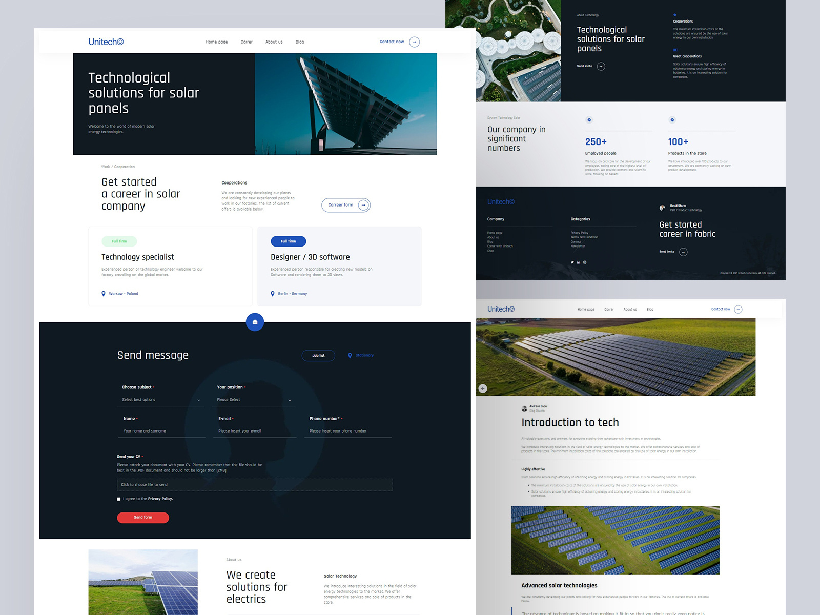 Unitech | Modern Technology Website [02] by Tomasz Mazurczak for STUDIO ...