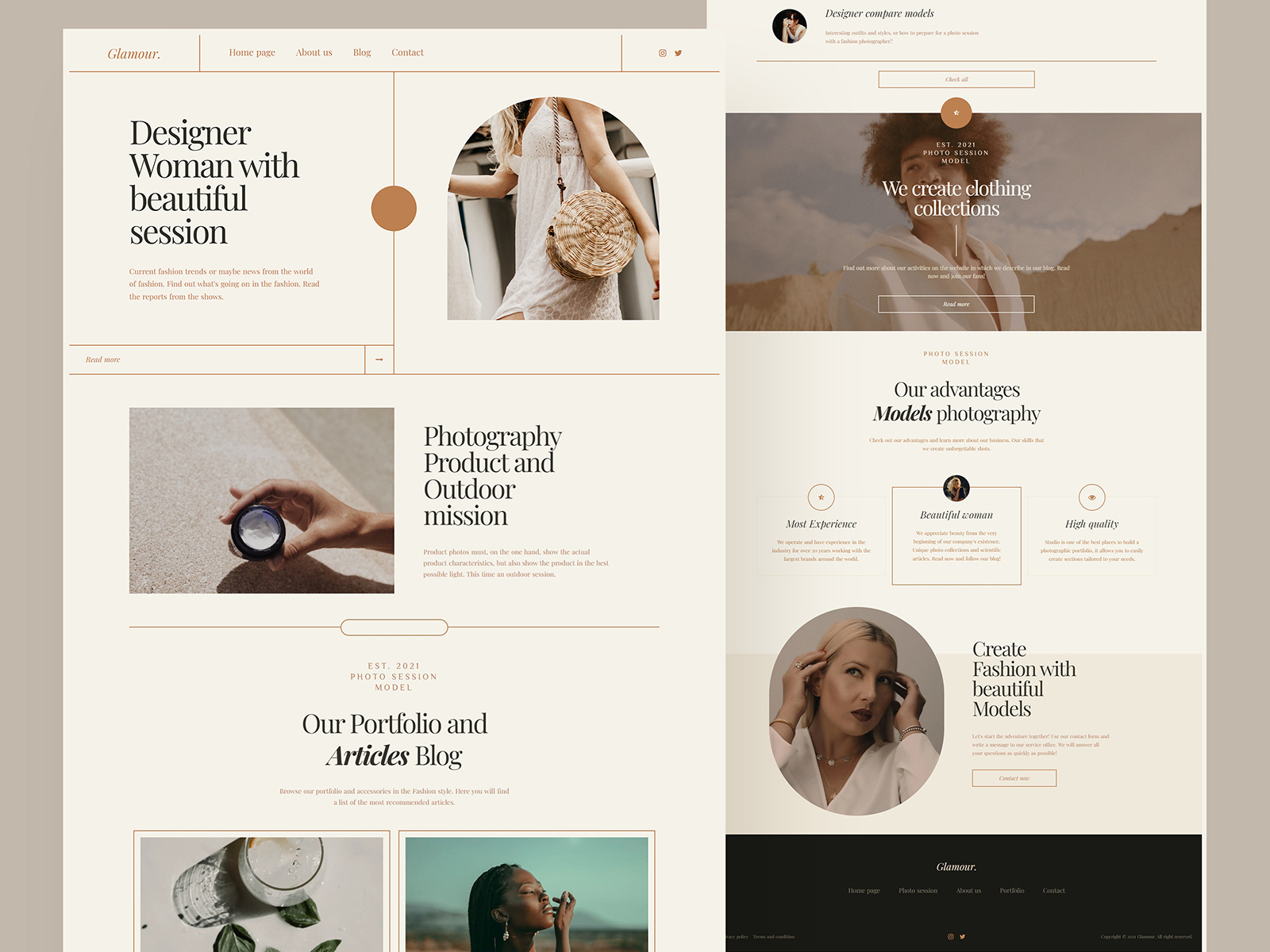 Glamour - Fashion / Magazine Website [07] by Tomasz Mazurczak for ...