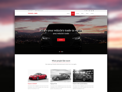 Website design for a car dealer. Homepage. by Ekhtiar Mahmud - Dribbble