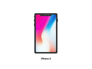 iPhone X Vector Icon by Ramy Wafaa on Dribbble