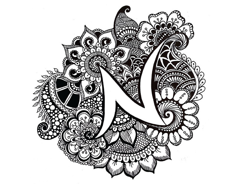 N Zentangle by Neetika Agarwal on Dribbble