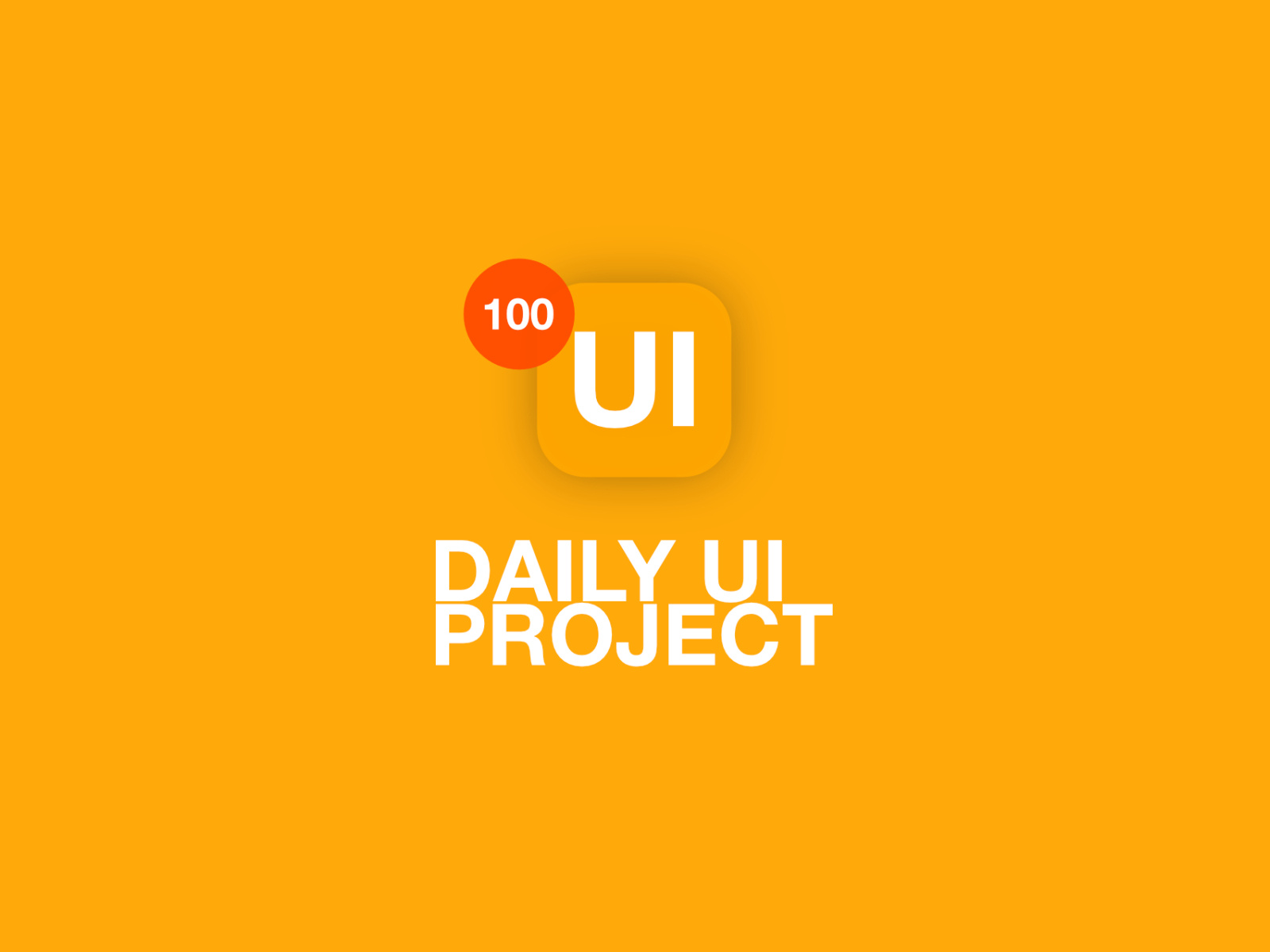 Daily UI Project Cover (+Icon) by Mark on Dribbble