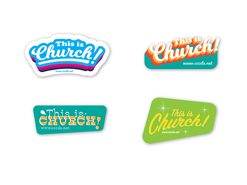 Church Stickers by Jacob Cotton on Dribbble