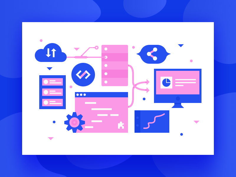 Open Source Integration Illustration by Nitish Khagwal on Dribbble Open Source Integration Illustration by Nitish Khagwal on Dribbble