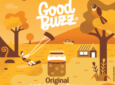Good Buzz label rebrand by Greg Straight on Dribbble