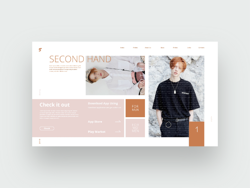 Second hand. Website) by Kashchishen Stanislav on Dribbble