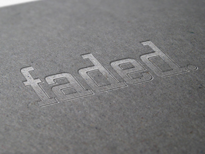 Faded Wordmark by Stacie Snoddon on Dribbble
