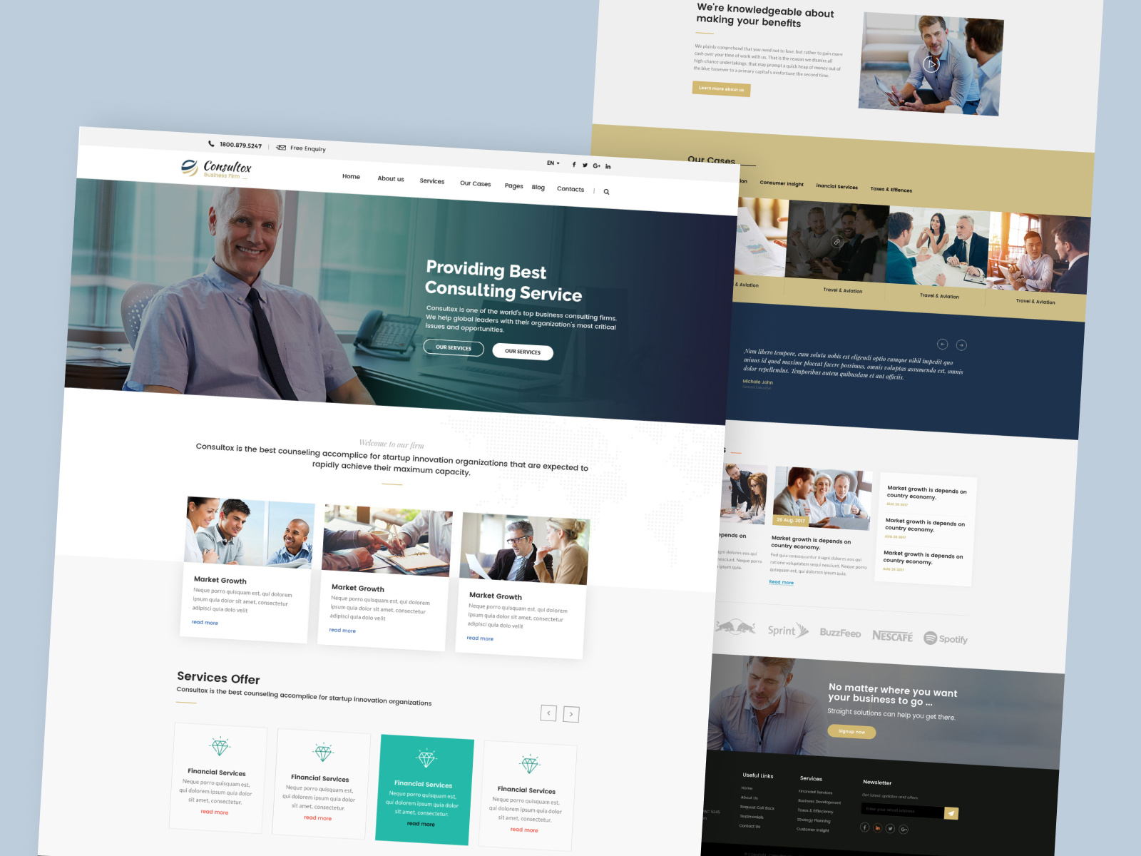 Consultox - Consulting Business Web Design by Vinod Pal for Template ...
