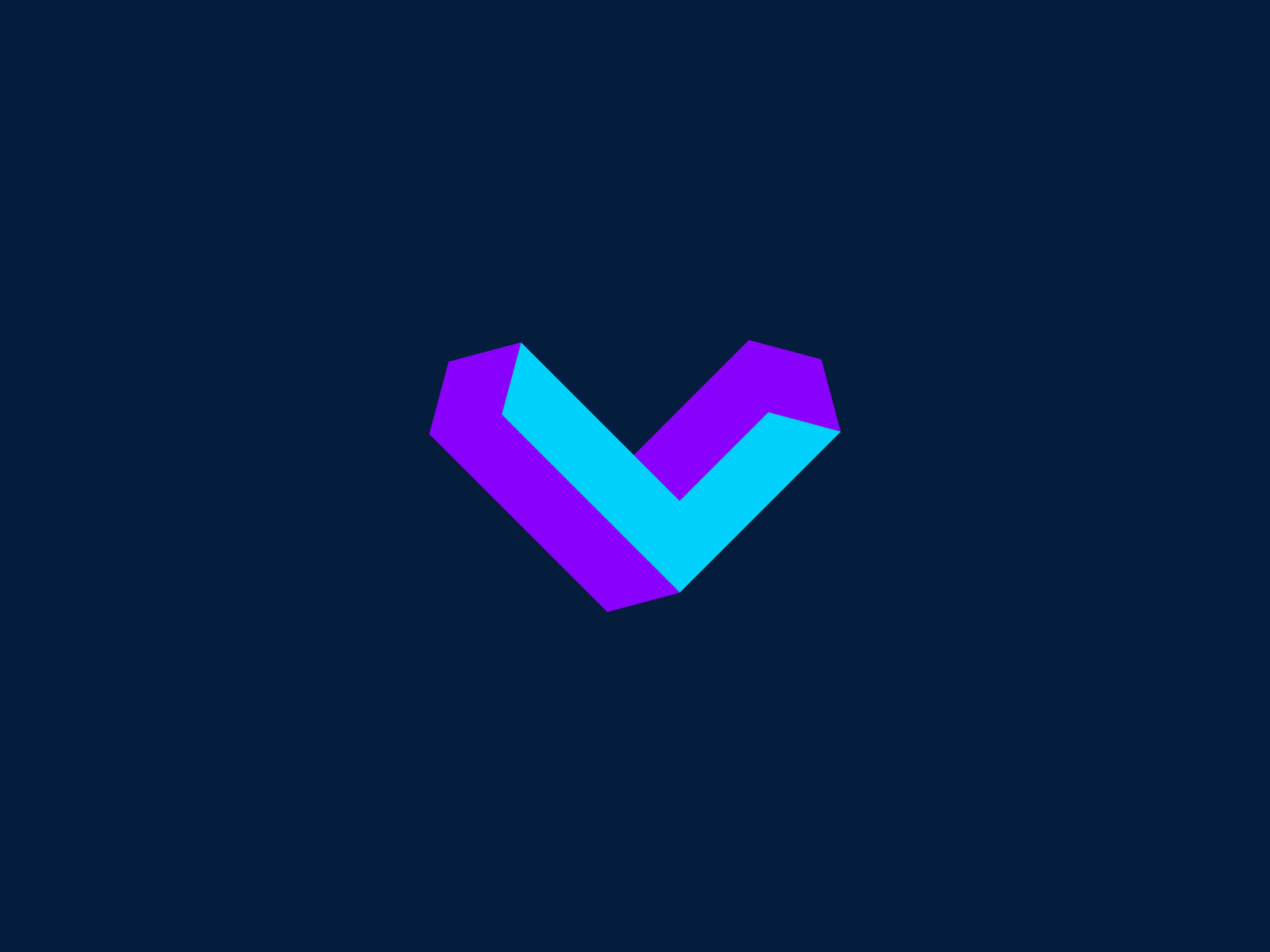 V logo mark by Nayeem Mondol on Dribbble